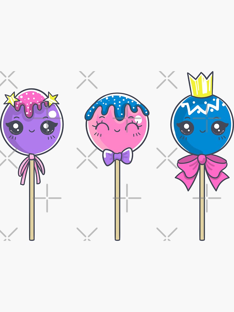 "Cute Lollies" Sticker by Goshshop | Redbubble