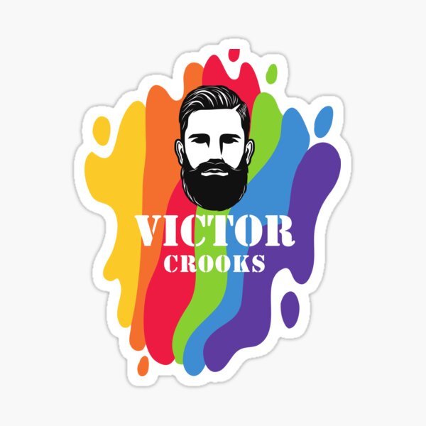 "Victor Male Name Design" Sticker for Sale by Ishandeck | Redbubble