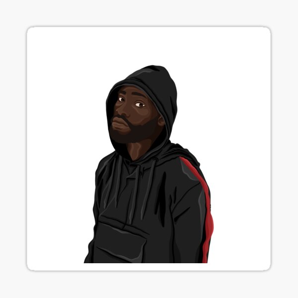 "Dave - UK Rapper and Grime Artist" Sticker by DotworkOrange | Redbubble