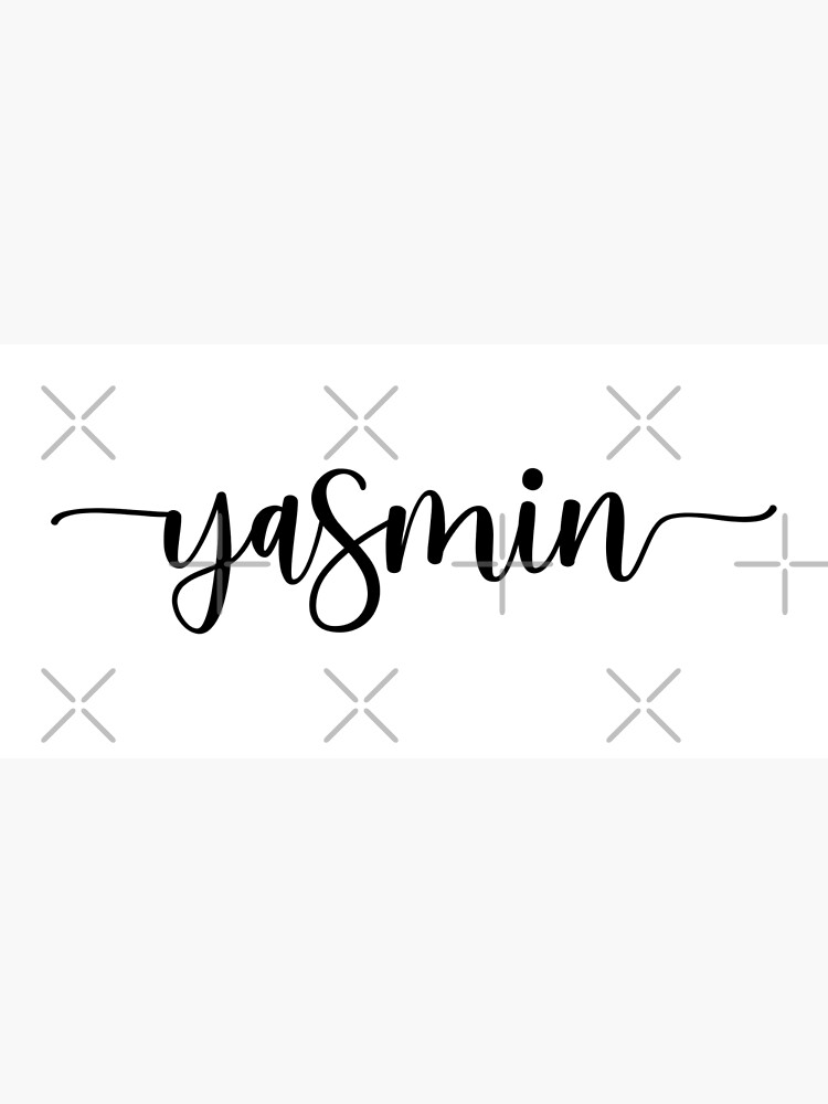 "Yasmin Name Label Beautiful Calligraphy" Poster by sourpanda | Redbubble