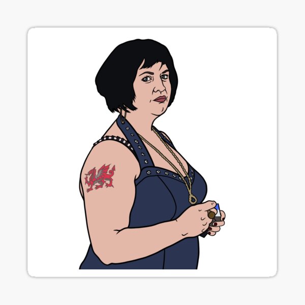 "Gavin and Stacey Nessa Jenkins" Sticker for Sale by DotworkOrange ...