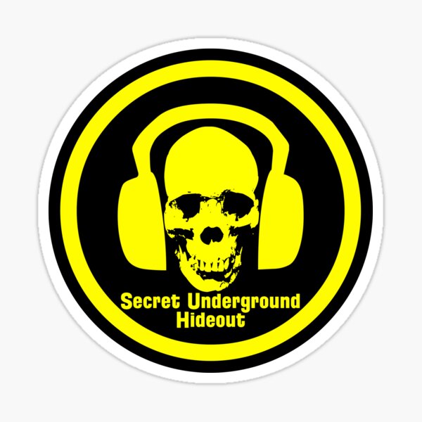 "Official Secret Underground Hideout Logo" Sticker by zombill | Redbubble