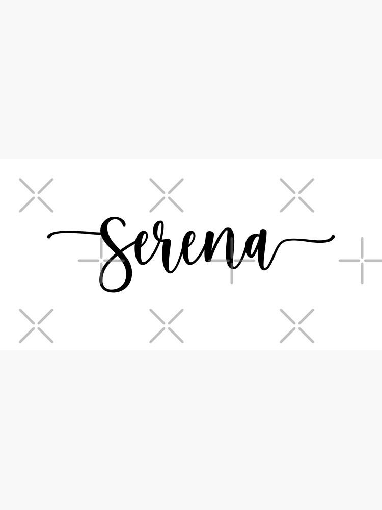 "Serena Name Label Beautiful Calligraphy" Poster for Sale by sourpanda ...