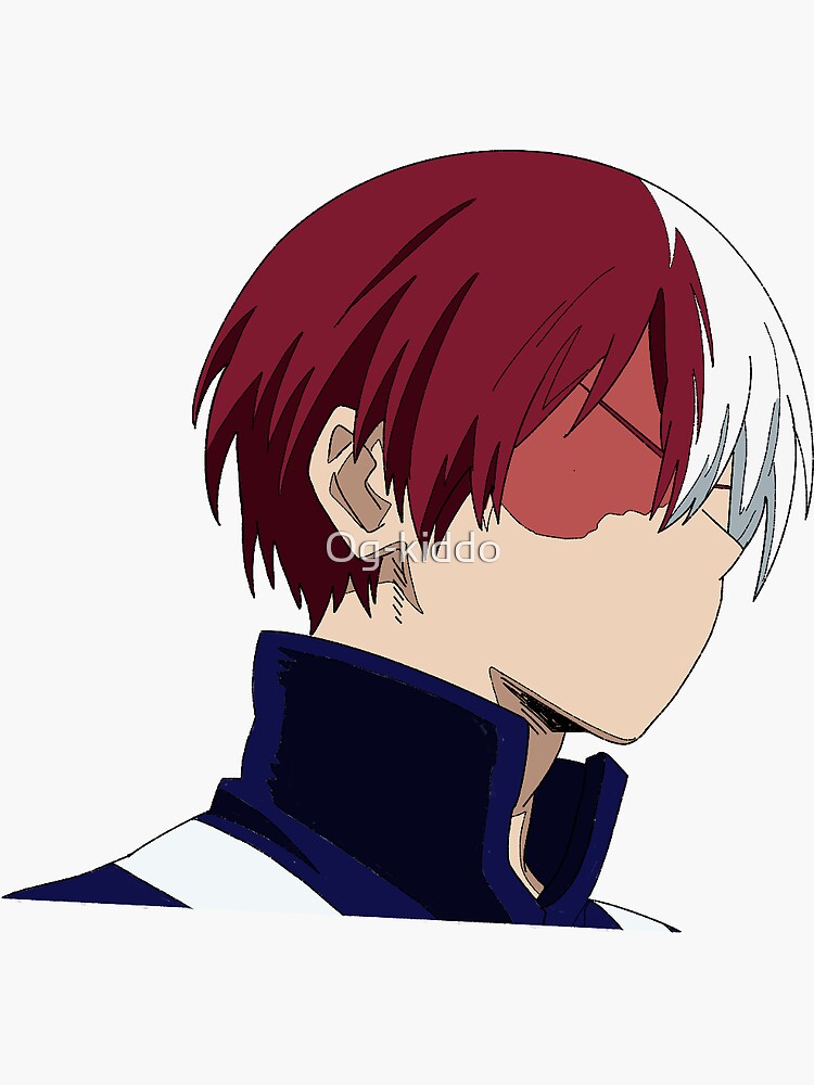 "Todoroki-MHA" Sticker for Sale by Og-kiddo | Redbubble