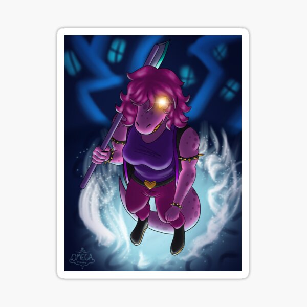 "Susie deltarune" Sticker for Sale by Omega-Flowey | Redbubble