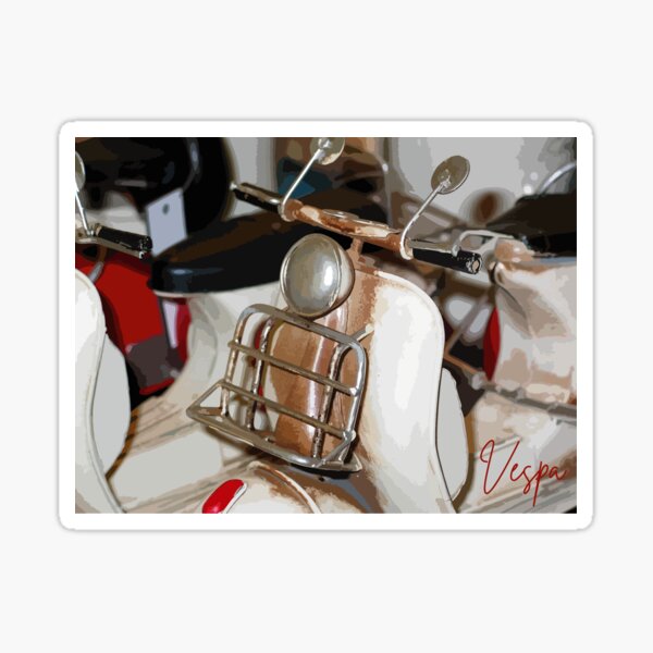 "Classic Vespa Italy Gift" Sticker by Deppyou | Redbubble