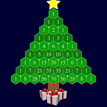 "Pascal's Triangle Math Christmas Tree" Postcard for Sale by rewstudio ...