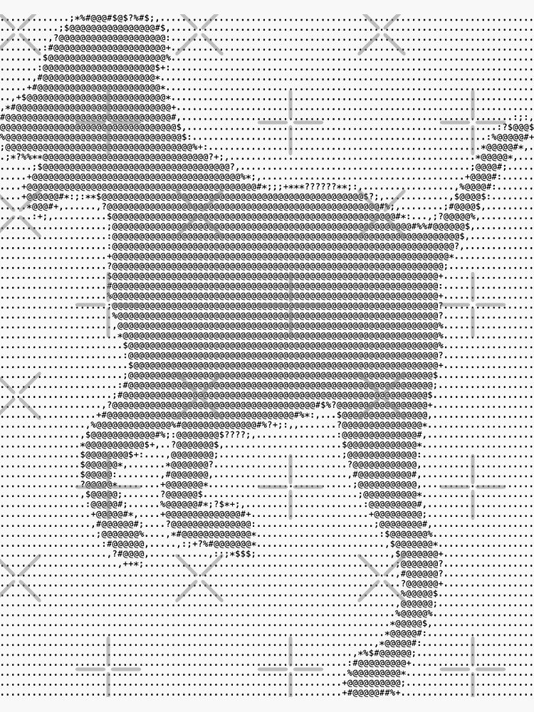 "Ascii-Art, Dog" Sticker by MinasStore | Redbubble