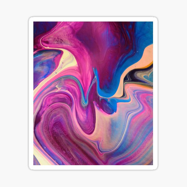 "Liquid Swirl Abstract Gradient " Sticker by Grafixia | Redbubble