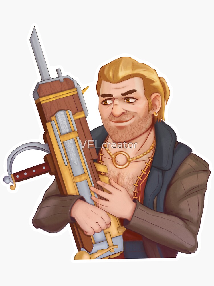 "Varric Tethras and Bianca" Sticker for Sale by VELcreator | Redbubble