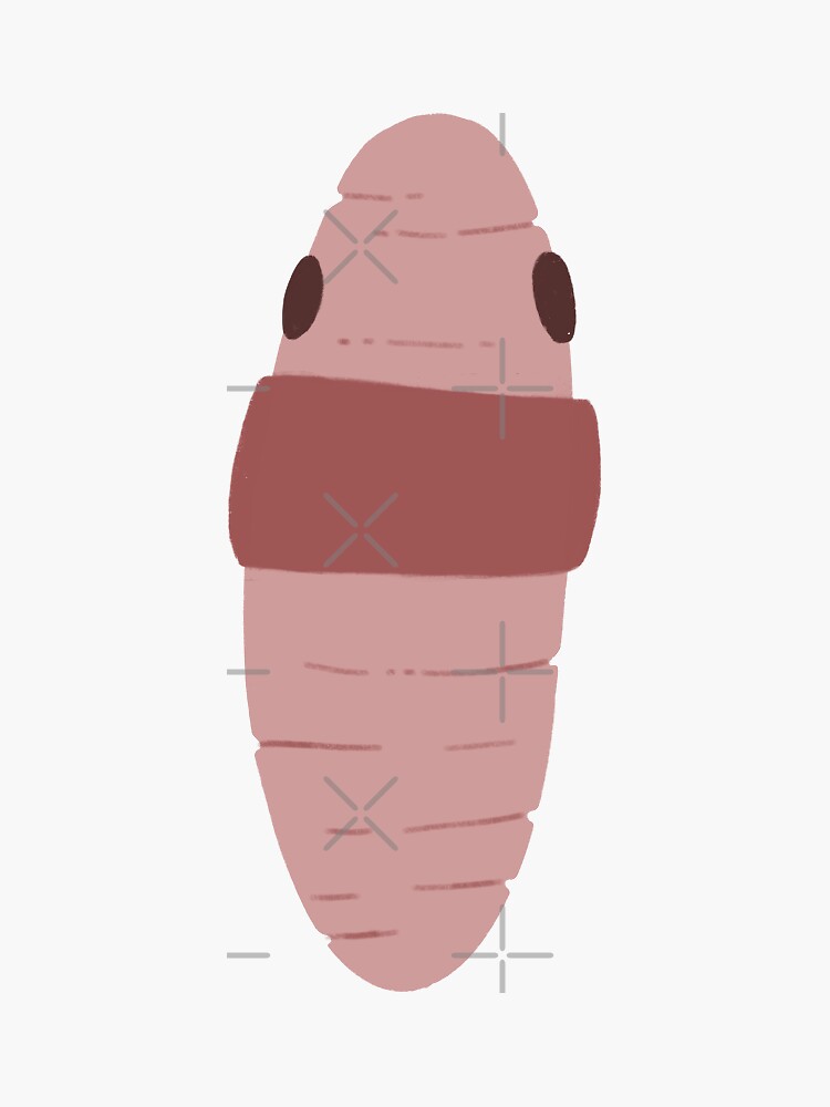 "Small Light Pink Worm - Light" Sticker for Sale by Risky-Biznus ...