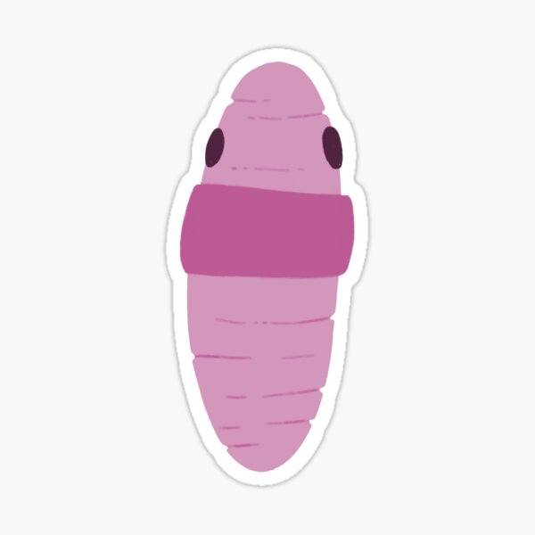 "Small Light Pink Worm - Light" Sticker for Sale by Risky-Biznus ...