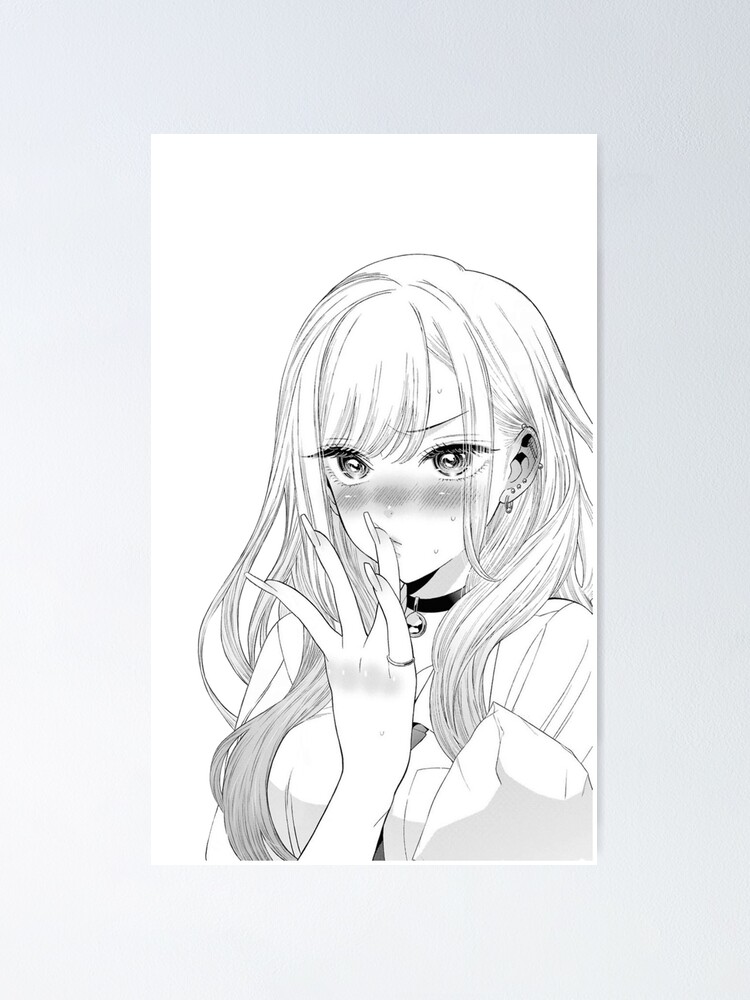 "Marin Kitagawa Blushing Face " Poster by Sayanora-01 | Redbubble