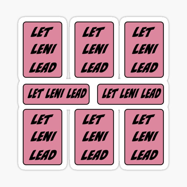 "Let Leni Lead 8 stickers per pack" Sticker for Sale by ChiccoPrints ...