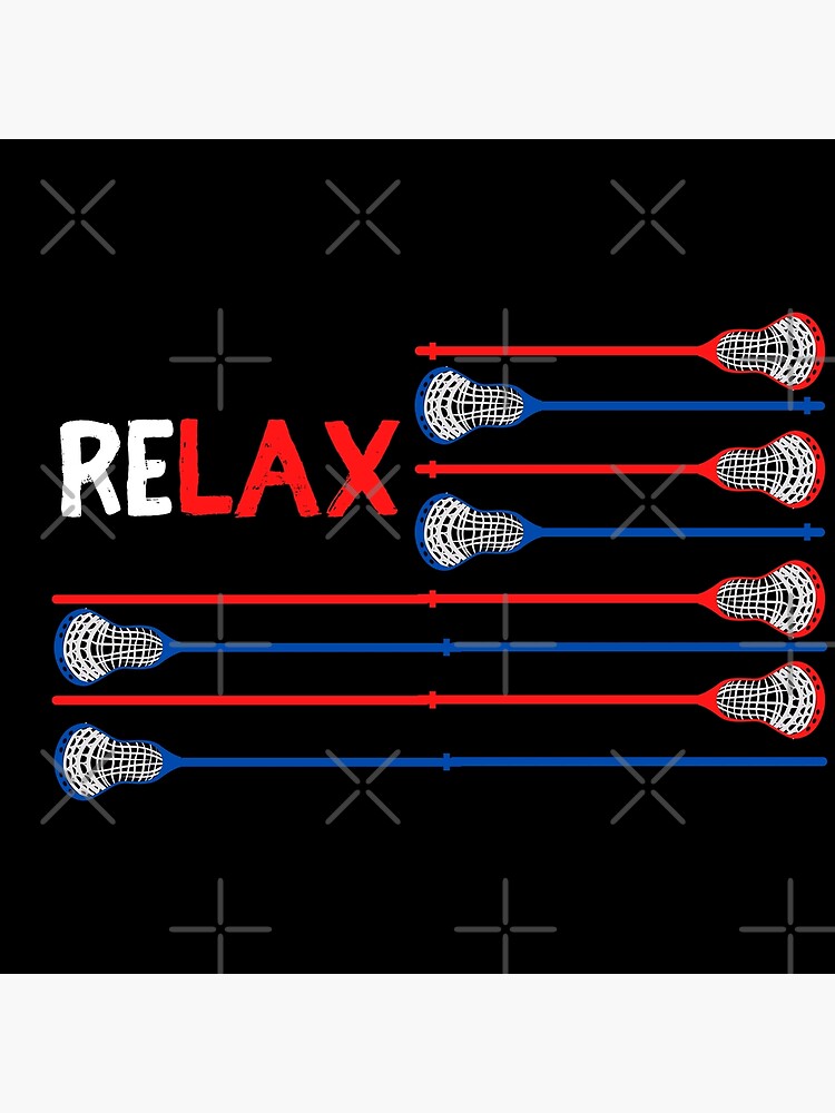 Poster « Bâtons de crosse drapeau USA Relax », par NoSpecialShop ...