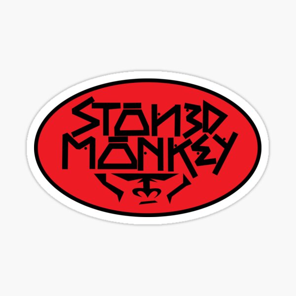 "The Stoned Monkey" Sticker for Sale by Manderbet | Redbubble