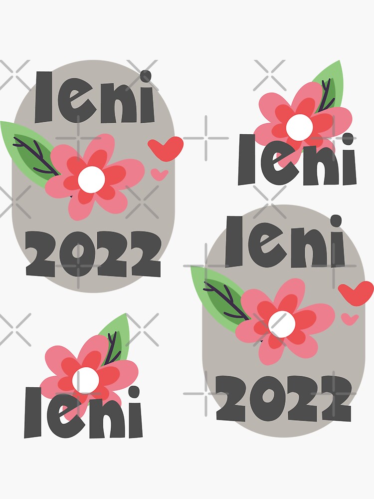 "Leni 2022 4 stickers per pack" Sticker for Sale by ChiccoPrints ...