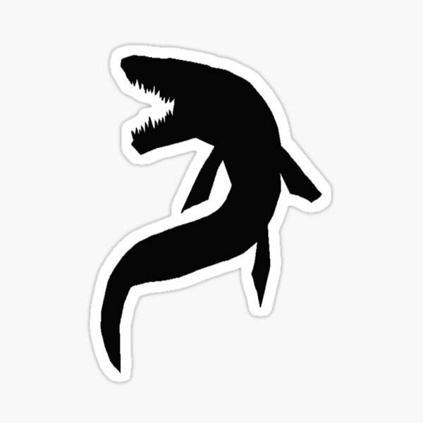 "Mosasaurus large silhouette edition" Sticker for Sale by ...