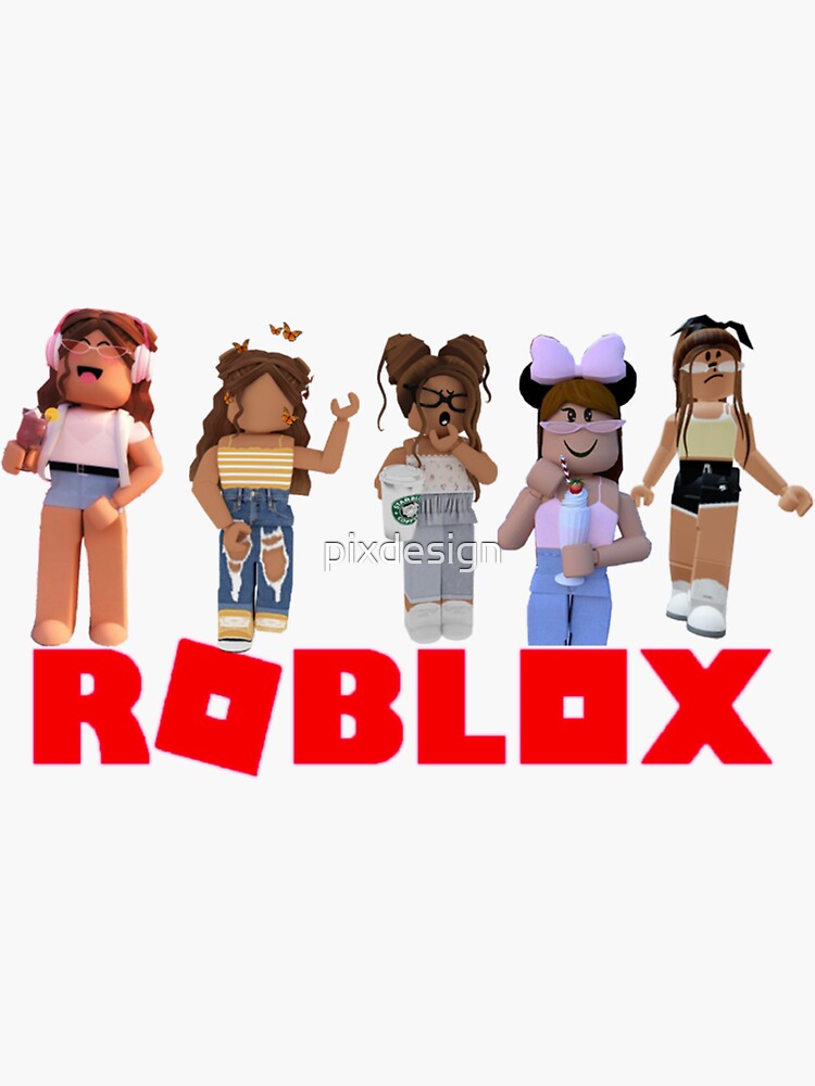" roblox girl aesthetic roblox girl" Sticker by pixdesign | Redbubble