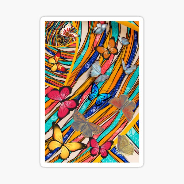 "BUTTERFLY MIGRATION " Sticker by Win-Designs | Redbubble