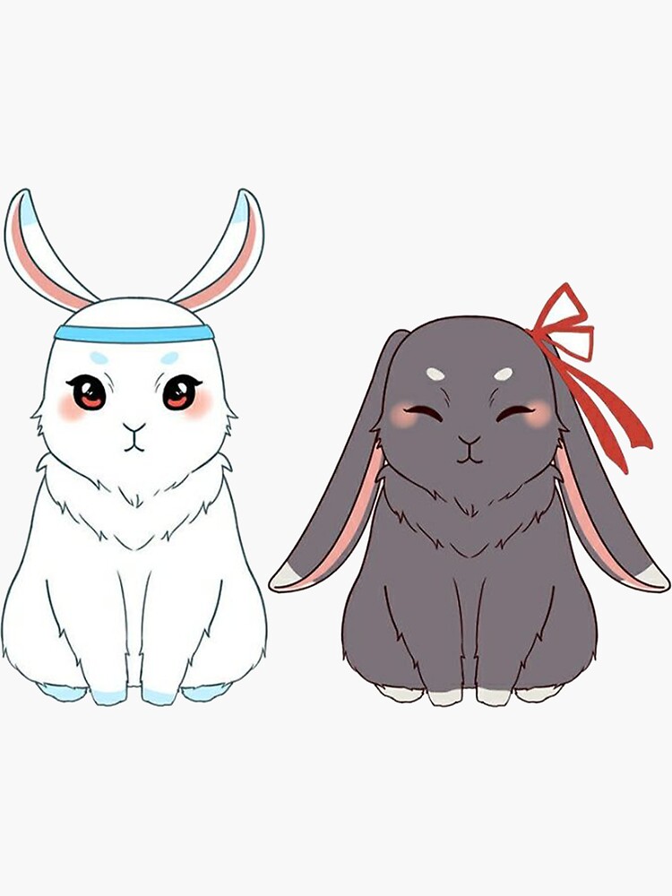 "MDZS Sweet Bunny" Sticker for Sale by Sergiorosas | Redbubble