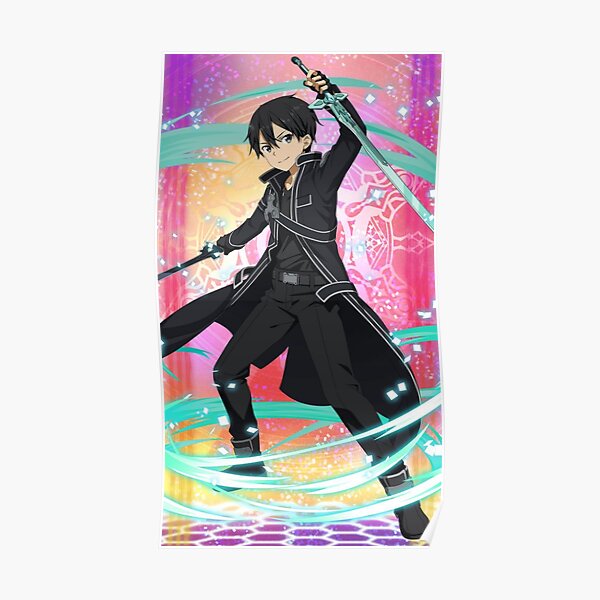 "Sword art online kirito" Poster by Soulzodiac | Redbubble