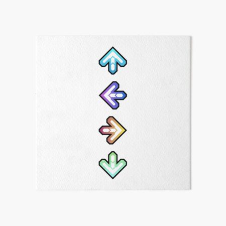"Stepmania Arrows" Art Board Print by KATHHESTORE | Redbubble