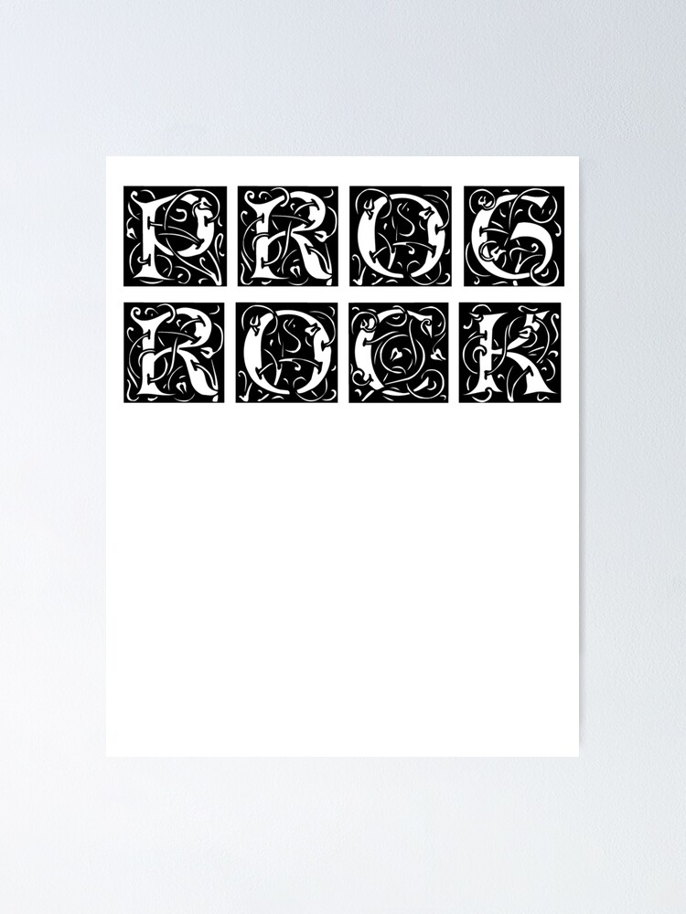 "Prog Rock" Poster by heliconista | Redbubble