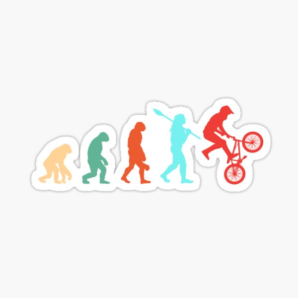 "Evolution Of A BMX rider" Sticker for Sale by Melvab79 | Redbubble