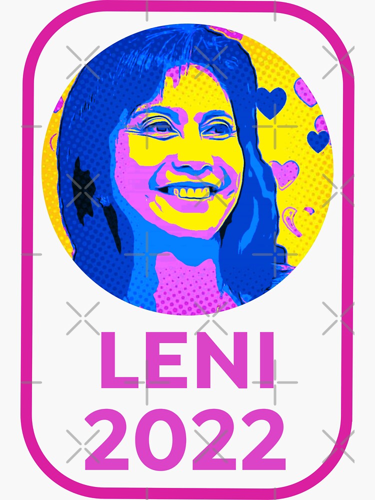 "Leni Robredo For Philippine President 2022. Kakampink., " Sticker for ...
