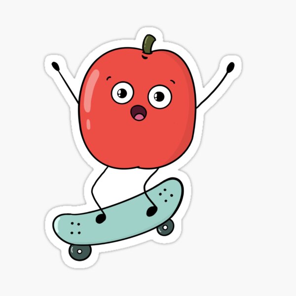 "Tony Apple Hawk" Sticker for Sale by Igirlox | Redbubble