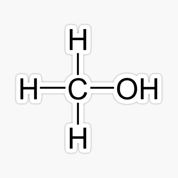 "Methanol CH3OH CH4O" Sticker for Sale by Zeeph | Redbubble