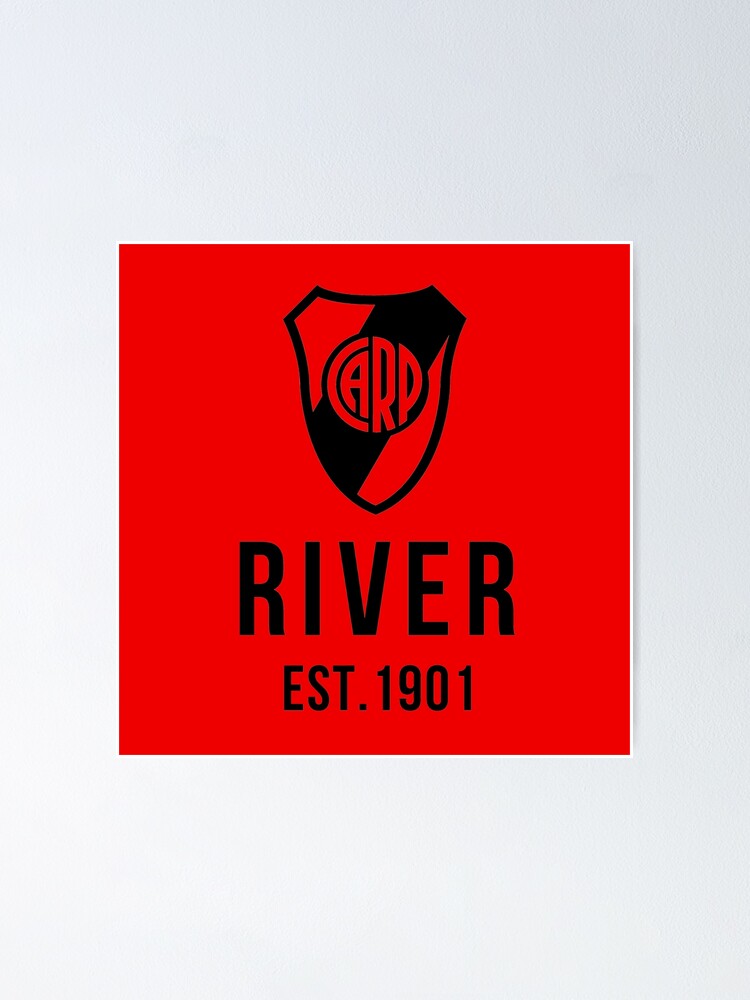 "River Plate Black" Poster for Sale by VRedBaller | Redbubble