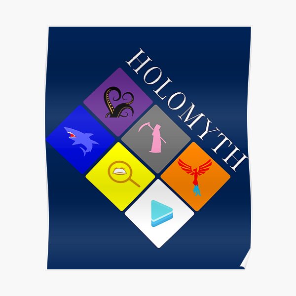 "Hololive EN Holomyth " Poster by Christopher668 | Redbubble
