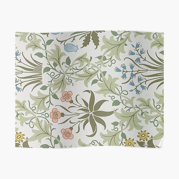 "William Morris Green Celadine pattern ,William Morris Green Leaves ...