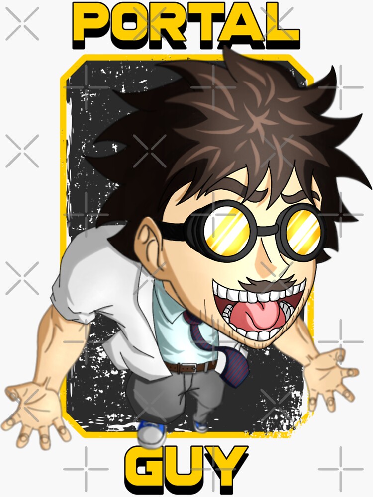 "Portal Guy Portal" Sticker for Sale by OddAffinity | Redbubble