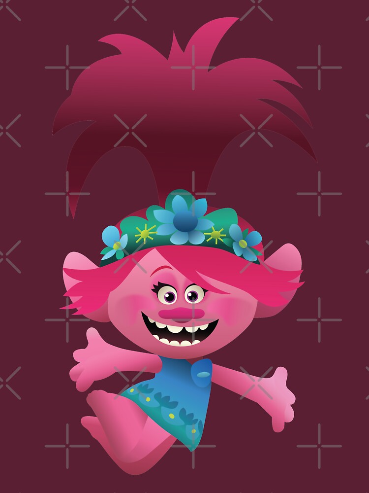 "Princess Poppy" T-shirt for Sale by collectiarts | Redbubble | trolls ...