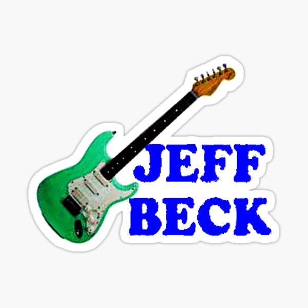 "jeff beck" Sticker by gfulep5i | Redbubble