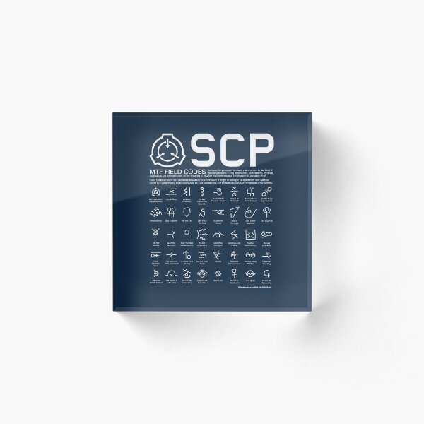 "SCP MTF Field Codes by ToadKing07" Acrylic Block by ToadKingStudios ...