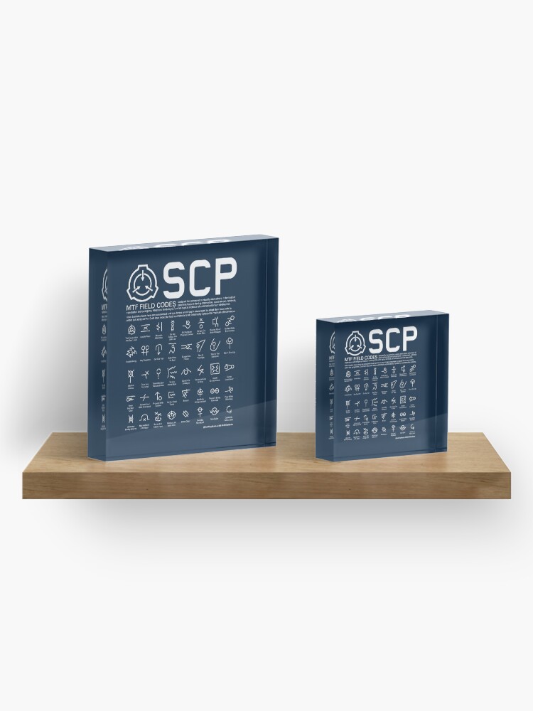 "SCP MTF Field Codes by ToadKing07" Acrylic Block by ToadKingStudios ...