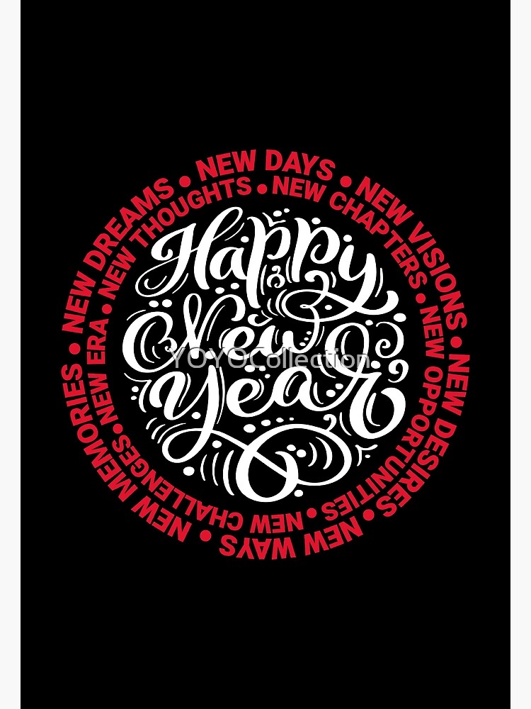 "Happy New Year Motivational" Poster for Sale by YOYOCollection | Redbubble
