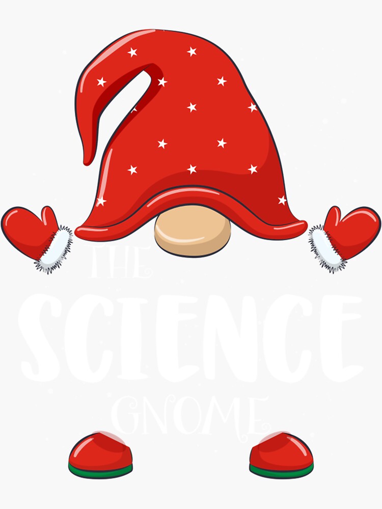 "Science Gnome Matching Family Group Christmas" Sticker for Sale by ...