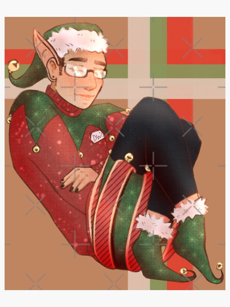 "Dwelf on a Shelf" Sticker for Sale by SmolArtistBoy | Redbubble