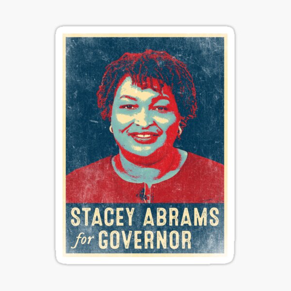 "Stacey Abrams 2022 Stacey Abrams For Governor " Sticker for Sale by ...