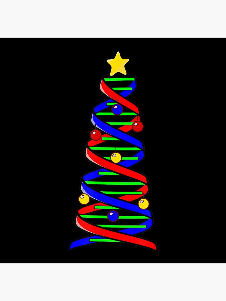 DNA Helix Christmas Tree Life Science Biology Premium Matte Vertical ...