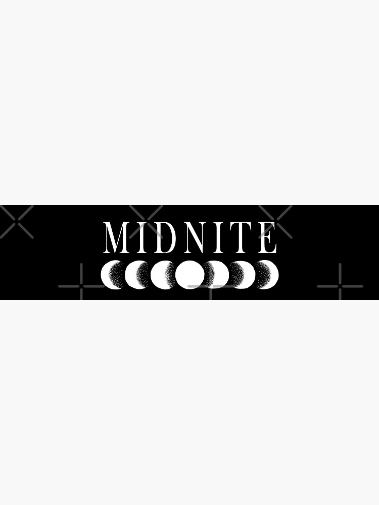 "Phases of the Moon Midnite logo" Sticker for Sale by MidniteWares ...