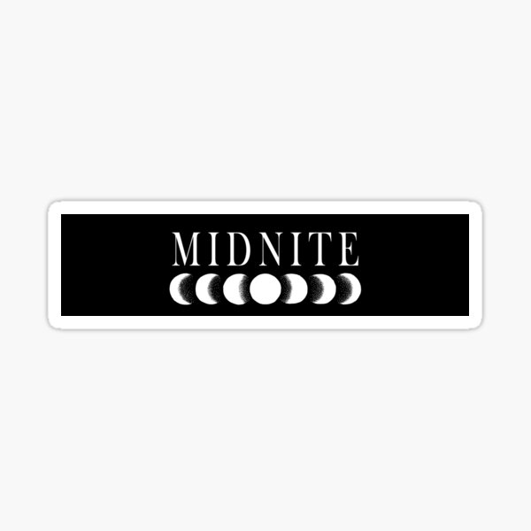 "Phases of the Moon Midnite logo" Sticker for Sale by MidniteWares ...