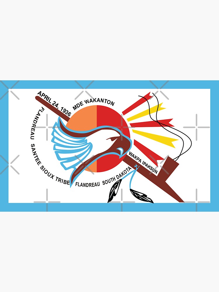 "Flag of Flandreau Santee Sioux Tribe USA" Sticker for Sale by mo91 ...