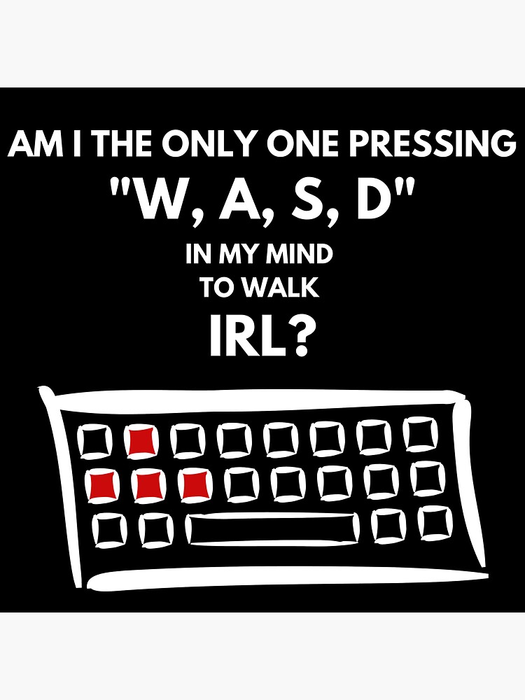 "WASD" Sticker by Nimsdesign | Redbubble