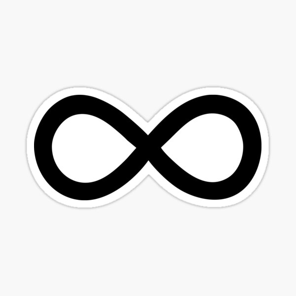Infinity Symbol Stickers | Redbubble